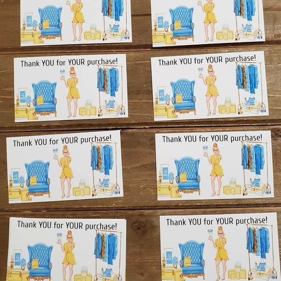 Office | Thank You Cards Business Card Size3x2 Inch Cards | Poshmark